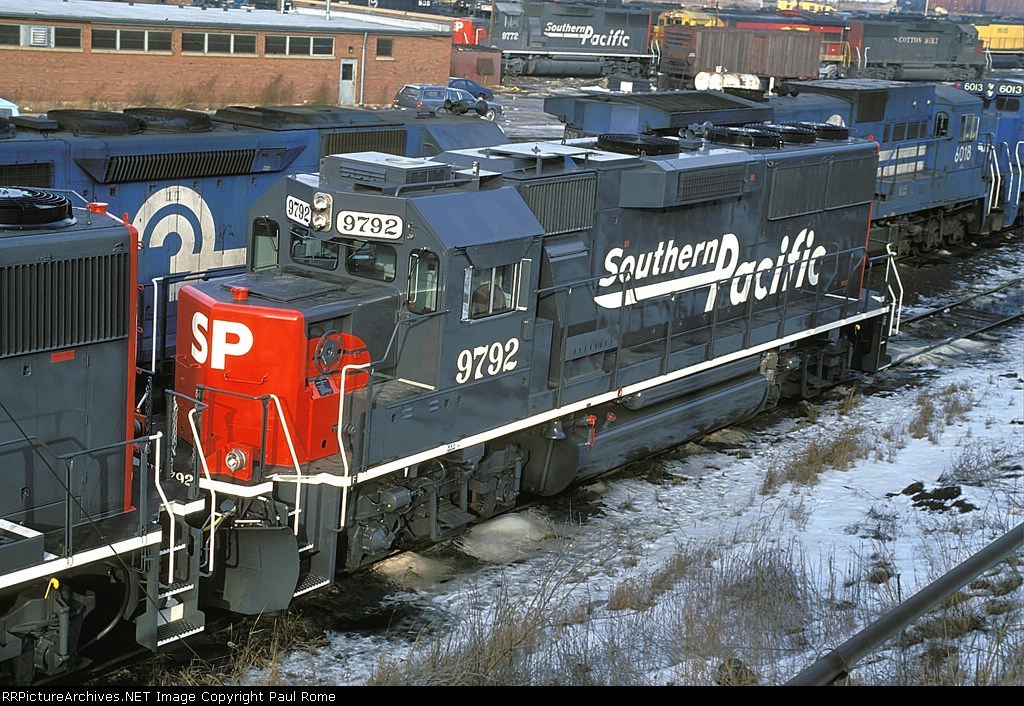 SP 9792, EMD GP60, NEW at BRC Clearing Yard